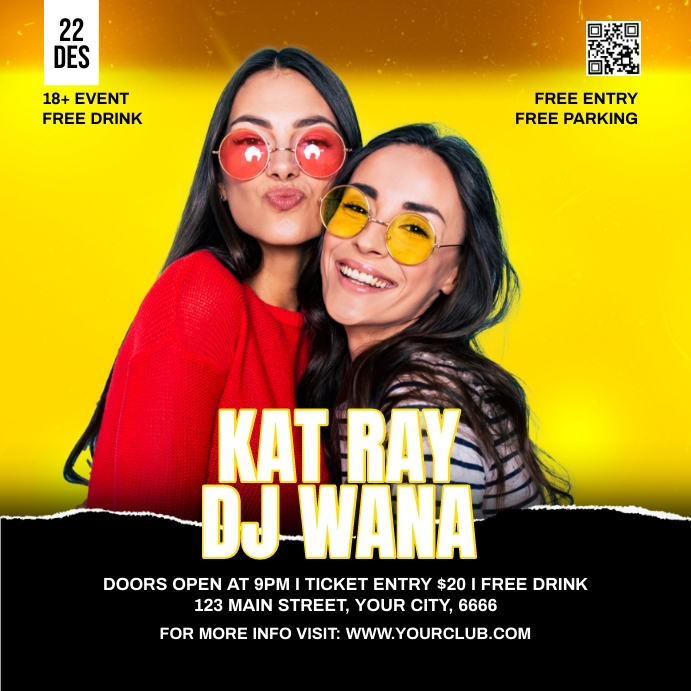 Night Party Ads Template | PosterMyWall