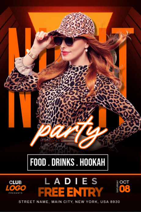 Night Party Ads Template | PosterMyWall