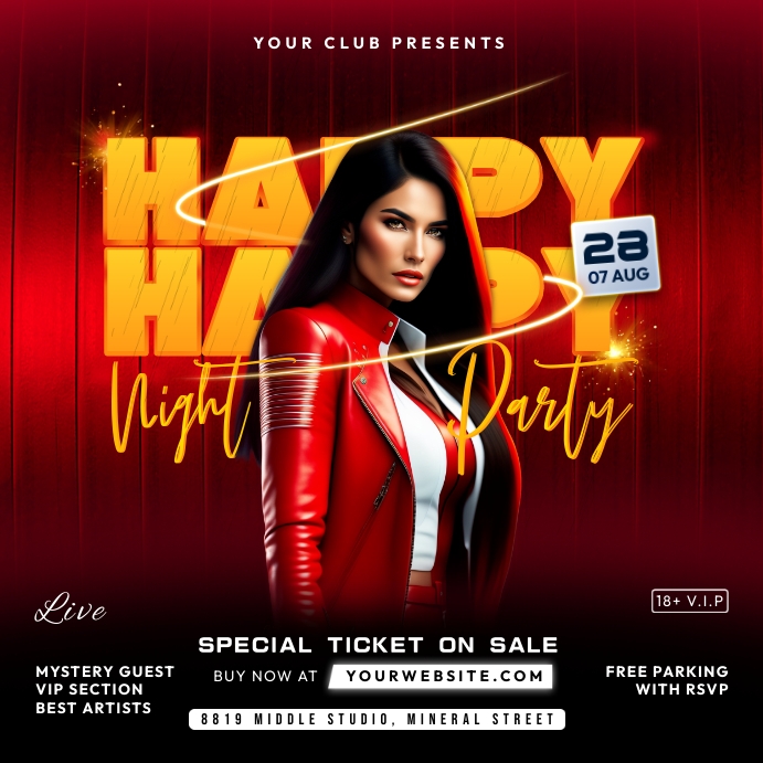 Night Party Ads Template | PosterMyWall