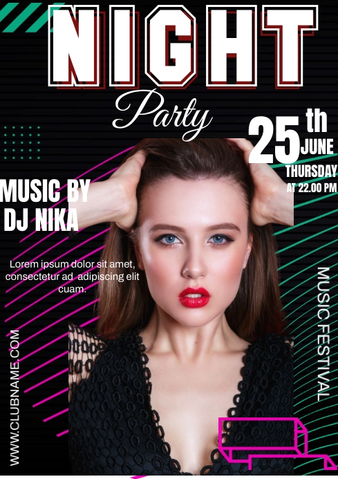 Night Party Ads Template | PosterMyWall