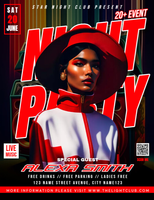 Night Party Ads Template | PosterMyWall