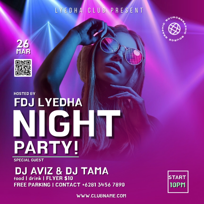 Night Party Ads Template | PosterMyWall