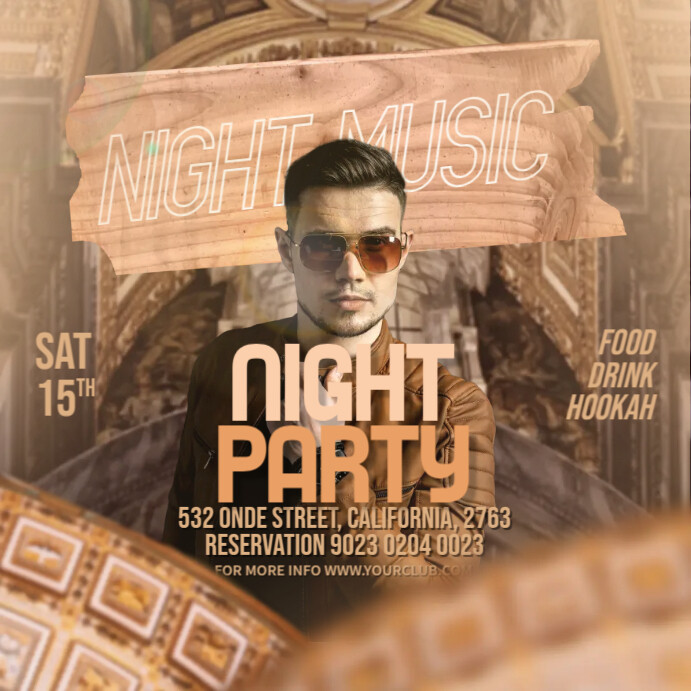 Night Party Ads Template | PosterMyWall