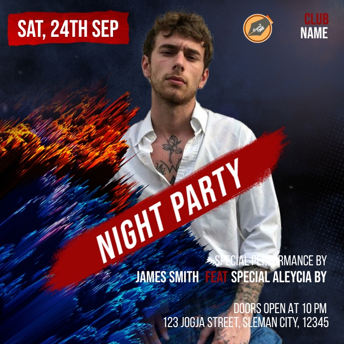 Night Party Ads Template | PosterMyWall