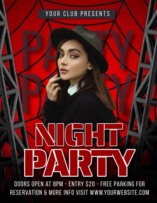 Night Party Ads Template | PosterMyWall