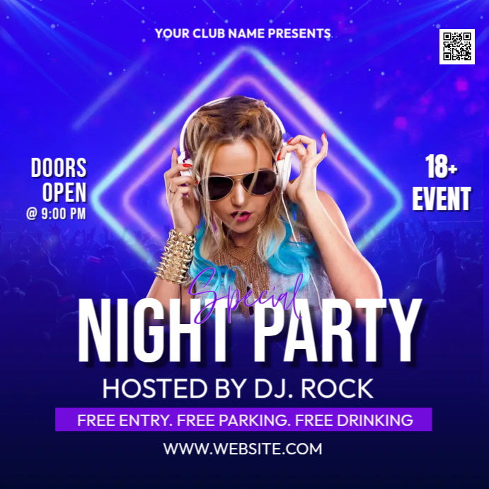 Copy of Night Party Ads | PosterMyWall