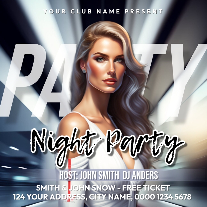 Night Party Ads Template | PosterMyWall