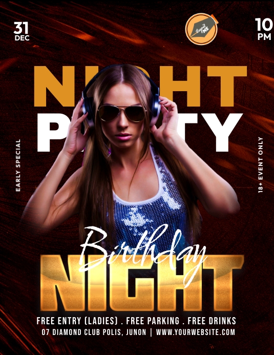 Copy of Night Party Ads | PosterMyWall
