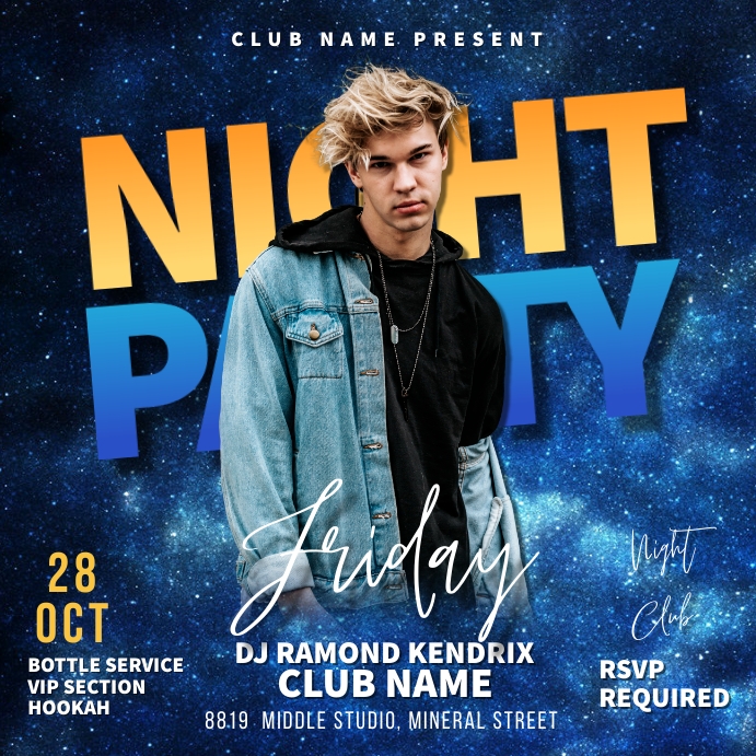 Copy of Night Party Ads | PosterMyWall