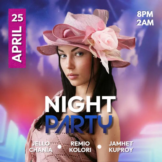 Modèle Annonces pour Les Soirées Nocturnes | PosterMyWall