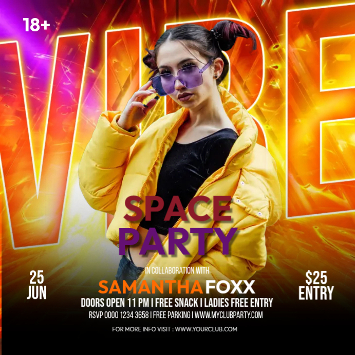 Night Party Ads Template | PosterMyWall