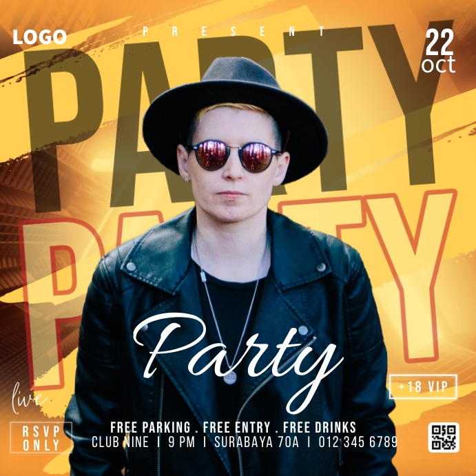 Night Party Ads Template | PosterMyWall