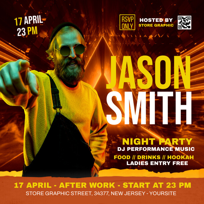 Copy of Night Party Ads | PosterMyWall