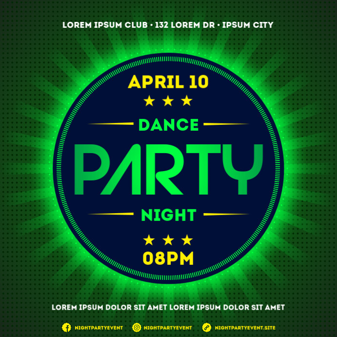 Copy of NIGHT PARTY BANNER | PosterMyWall