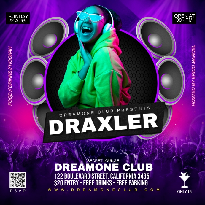 Night Party Banner Template | PosterMyWall