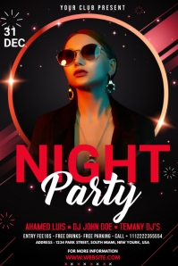 night party banner Template | PosterMyWall