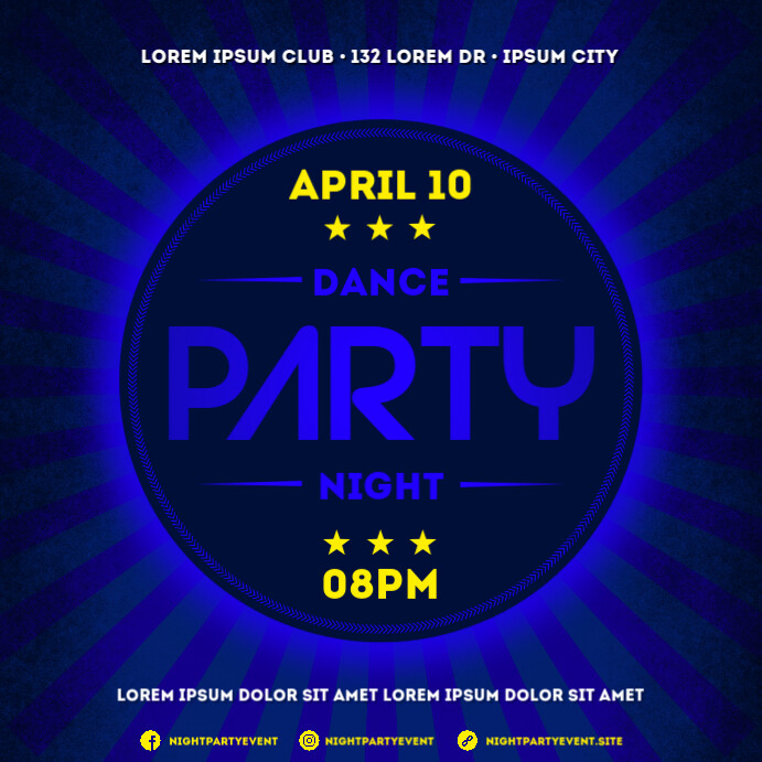 Copy of NIGHT PARTY BANNER | PosterMyWall