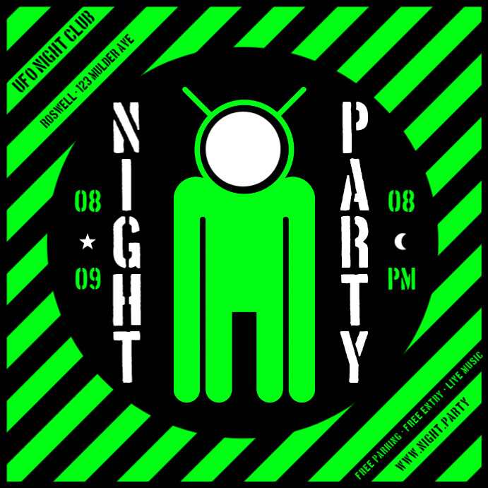 NIGHT PARTY BANNER Template | PosterMyWall