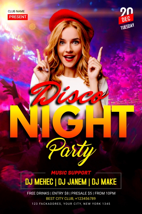 Night Party Banner Template | PosterMyWall