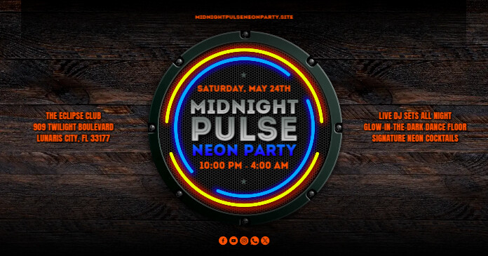 NIGHT PARTY BANNER Template | PosterMyWall