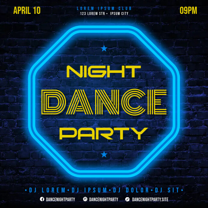 Copy of NIGHT PARTY BANNER | PosterMyWall