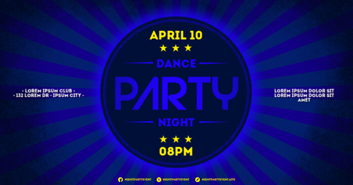 NIGHT PARTY BANNER Template | PosterMyWall