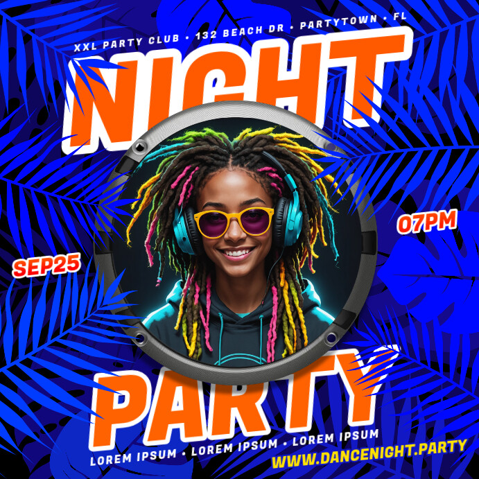 Copy of NIGHT PARTY BANNER | PosterMyWall