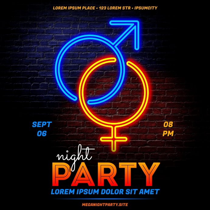 Copy of NIGHT PARTY BANNER | PosterMyWall