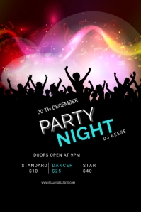 NIGHT PARTY BANNER TEMPLATE | PosterMyWall