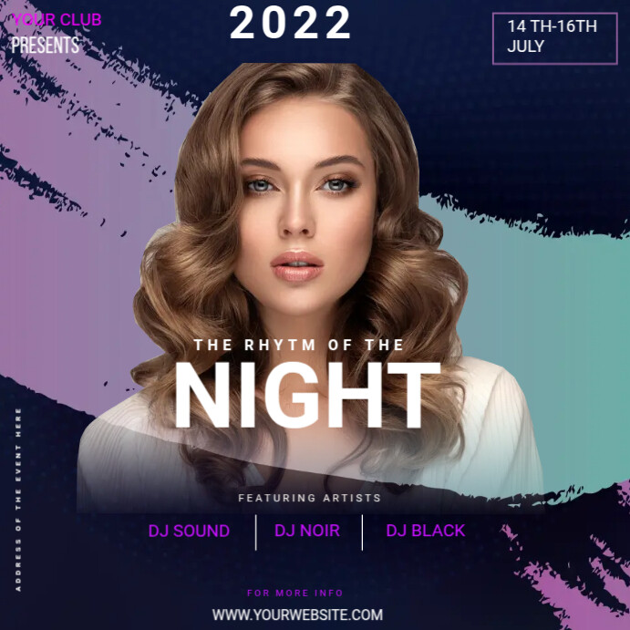 NIGHT PARTY BANNER TEMPLATE | PosterMyWall