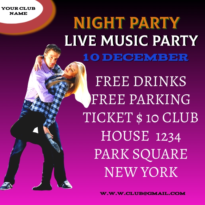 Copy of Night party club (1) | PosterMyWall