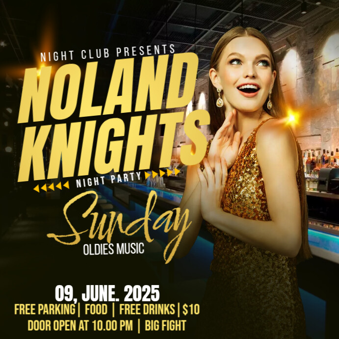 Night Party Club ads Template | PosterMyWall