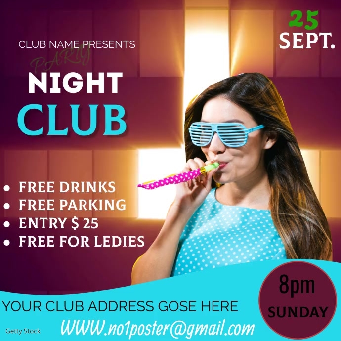 Night party club Template | PosterMyWall