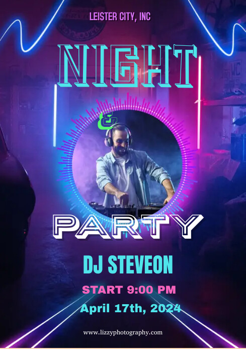 Night Party Club Promotion Design Template | PosterMyWall