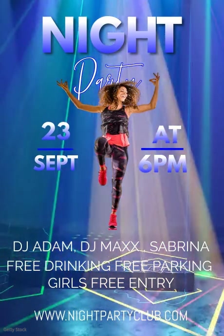 NIGHT PARTY CLUB TEMPLATE VEDIO | PosterMyWall