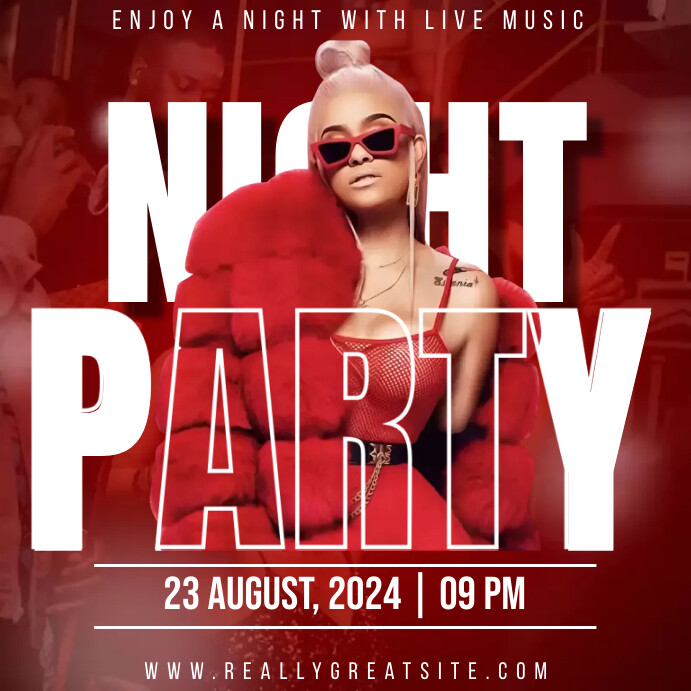Night Party Design 2024 Template | PosterMyWall