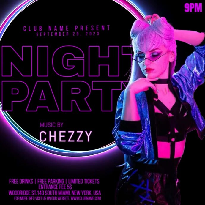 Night Party Template | PosterMyWall