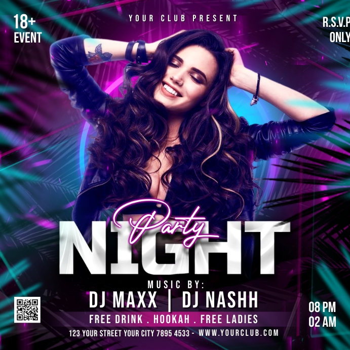 Night Party Template | PosterMyWall