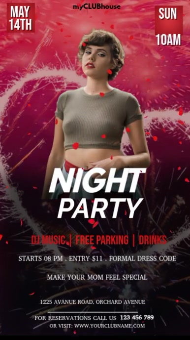 Night PARTY Template | PosterMyWall