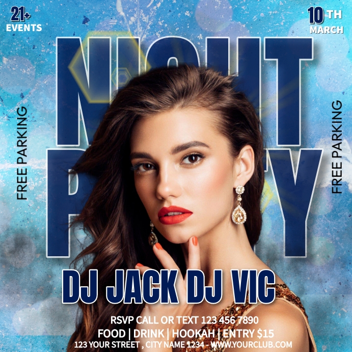 Plantilla de Night Party | PosterMyWall