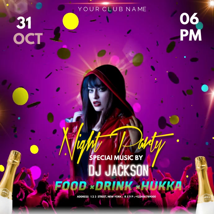 Night party Template | PosterMyWall