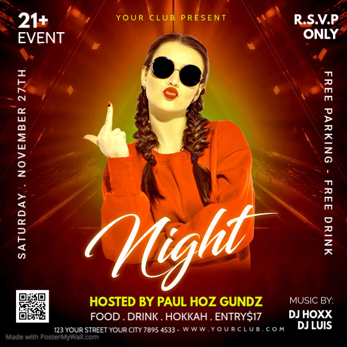 Night Party Template | PosterMyWall