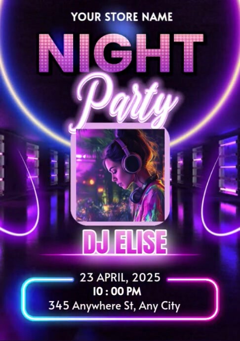 Night Party Template | PosterMyWall