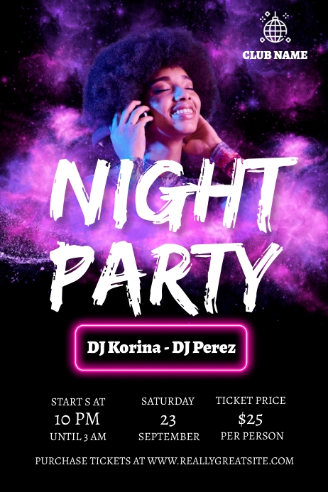Night Party Template | PosterMyWall
