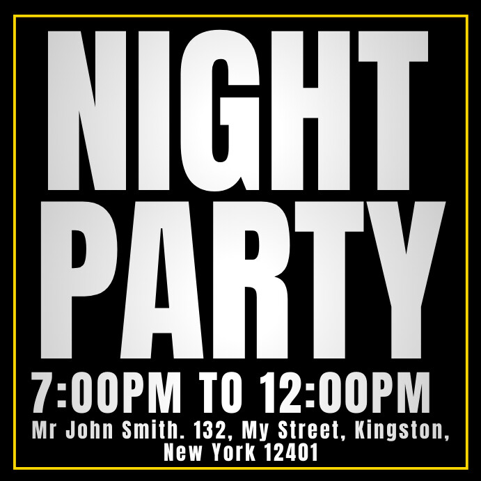 Night Party Template | PosterMyWall