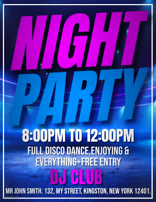 night party Template | PosterMyWall