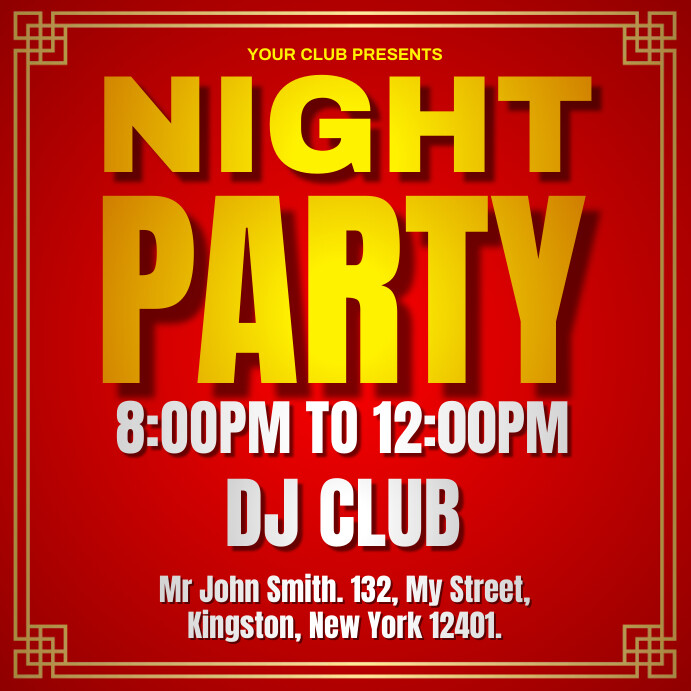 Night Party Template | PosterMyWall