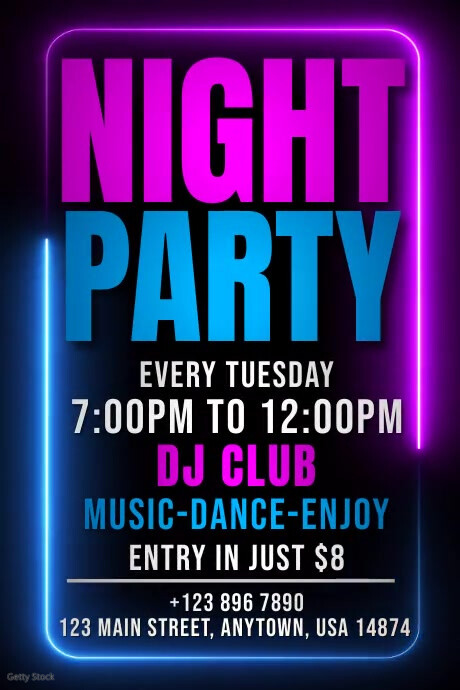 night party Template | PosterMyWall