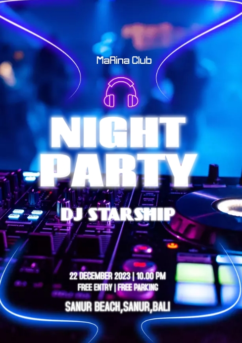 Night Party Template | PosterMyWall