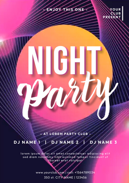 Night Party Template | PosterMyWall